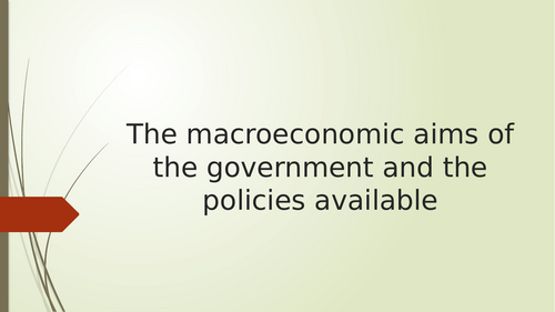 4.2 The macroeconomic aims of government (IGCSE Macroeconomics ...