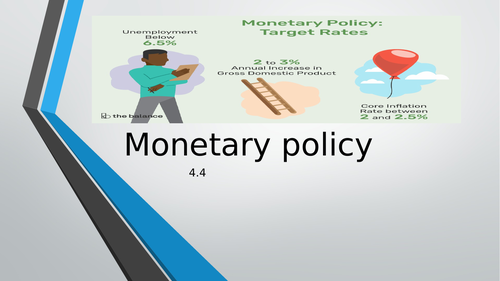 4.4 Monetary policy (IGCSE Macroeconomics) | Teaching Resources