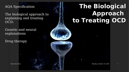 Biological Treatments & Causes of OCD: Psychopathology | Teaching Resources
