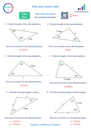 Sine and cosine rules | Teaching Resources