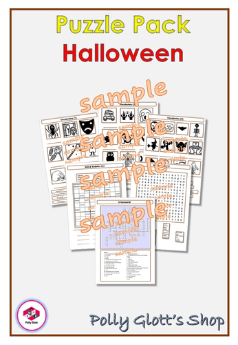 Spanish Halloween Puzzles | Teaching Resources
