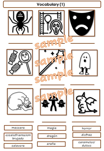 Spanish Halloween Puzzles | Teaching Resources