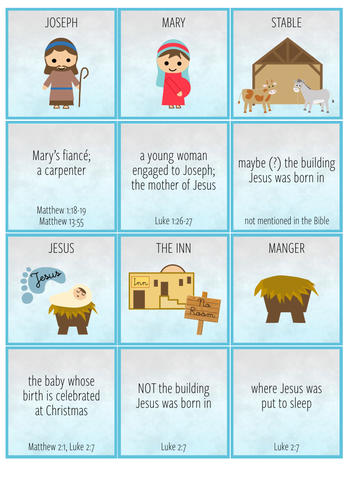 Christmas Story - Matching Pair Game | Teaching Resources