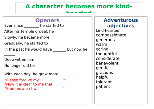 Narrative writing word mats writing frames sentence starters (8 files ...
