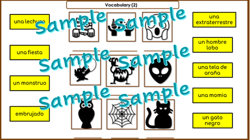 Spanish Halloween Vocabulary | Teaching Resources