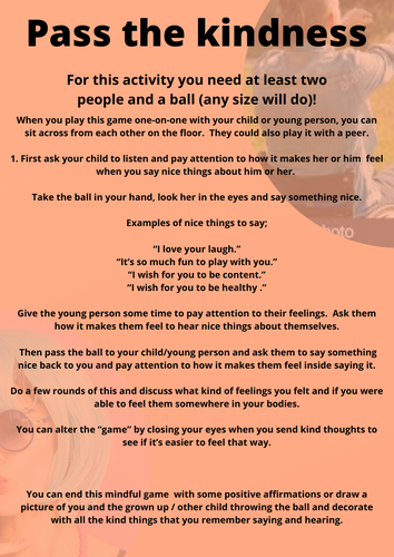 Pass the Kindness | Teaching Resources