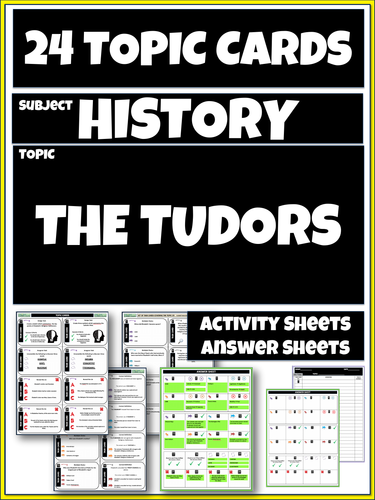 Tudor England History Task cards | Teaching Resources