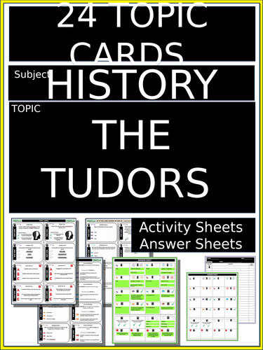 Tudor England History Task cards | Teaching Resources