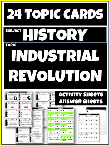 Industrial Revolution Task Cards | Teaching Resources