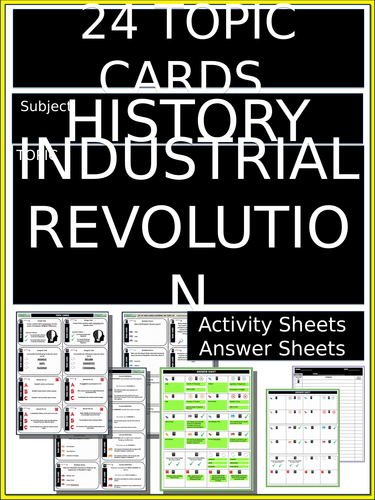 Industrial Revolution Task Cards | Teaching Resources