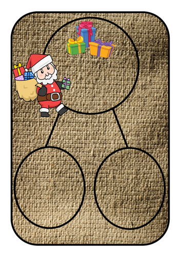 Christmas themed whole - part model | Teaching Resources