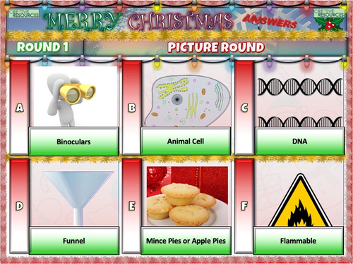 KS3 Science Christmas Quiz | Teaching Resources