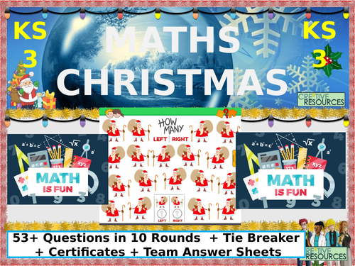 Maths Christmas Quiz | Teaching Resources