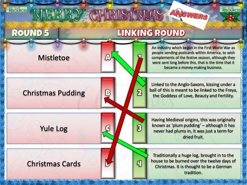 Christmas Quiz | Teaching Resources