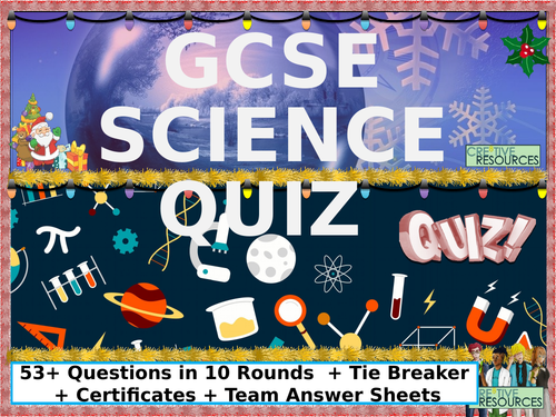 GCSE Science Christmas Quiz | Teaching Resources