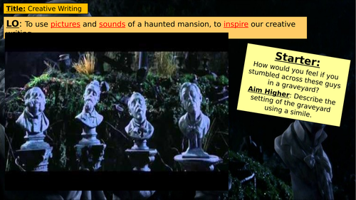 'Haunted Mansion' Halloween Creative Writing Lesson | Teaching Resources