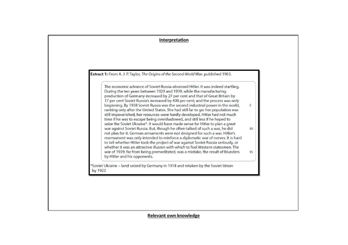 Edexcel A level History: How to answer the paper 1 interpretation ...
