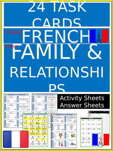 Family and Relationships MFL French | Teaching Resources
