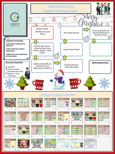Christmas English Quiz | Teaching Resources