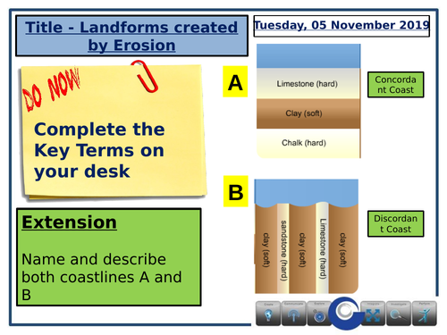 Geography AQA SoW - Coasts - Lesson 8 - Caves, Arches, Stacks & Stumps ...