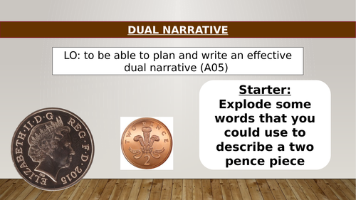 DUAL NARRATIVE - Preparing for the Writing task - Paper 1 | Teaching ...