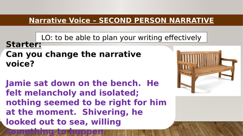Narrative Voice - Second Person Narrative | Teaching Resources