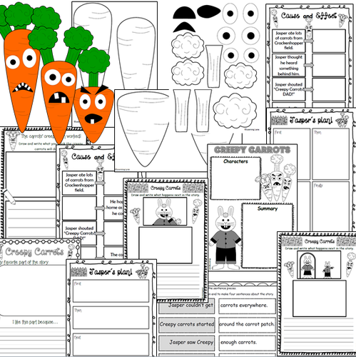 Creepy Carrots book activity pack | Teaching Resources
