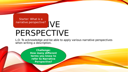 Narrative Perspective - POV | Teaching Resources