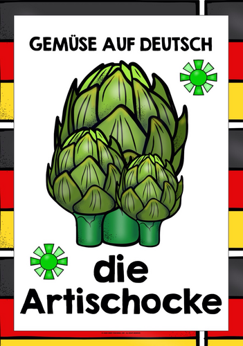 GERMAN VEGETABLES FLASHCARDS POSTERS | Teaching Resources