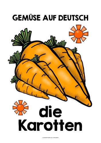 GERMAN VEGETABLES FLASHCARDS POSTERS | Teaching Resources