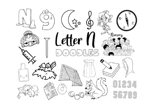 Letter N Doodle Fun | Teaching Resources