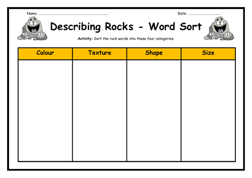 Year 3 Rocks and Soils - Lessons 1 and 2 and 3 (with all resources ...