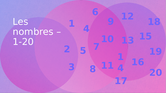 French numbers 1-20 | Teaching Resources