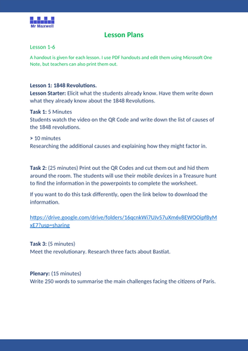 1848 Revolution, Germany and Italy. | Teaching Resources