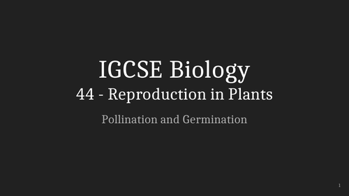Edexcel IGCSE Biology Presentations - Chapter 5 - Reproduction and ...