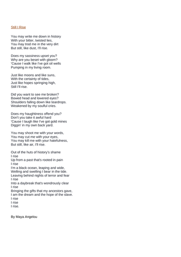 Reading comprehension - Black History - Poem | Teaching Resources