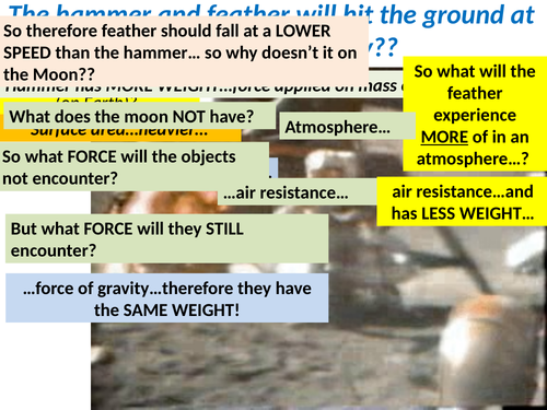 AQA GCSE Physics Unit 2 (P2): Forces Module - Weight and Terminal ...