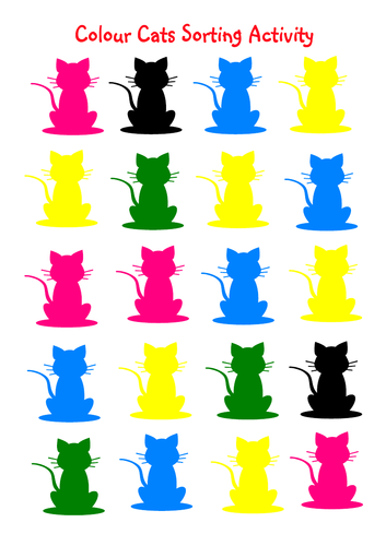 Colour Sorting with Cats and Dogs | Teaching Resources