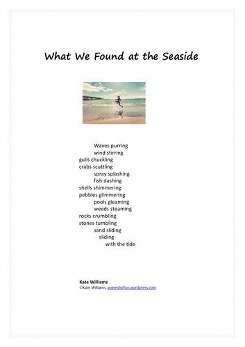 Poem - Seaside Theme (by this author, published) | Teaching Resources