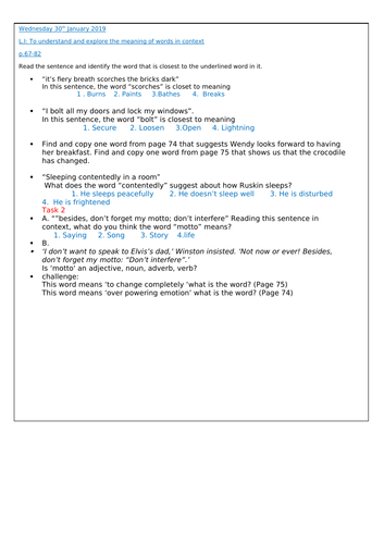 Krindlekrax - 7 Weeks Whole Class Reading - Year 4 | Teaching Resources