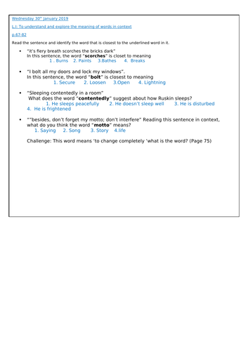 Krindlekrax - 7 Weeks Whole Class Reading - Year 4 | Teaching Resources