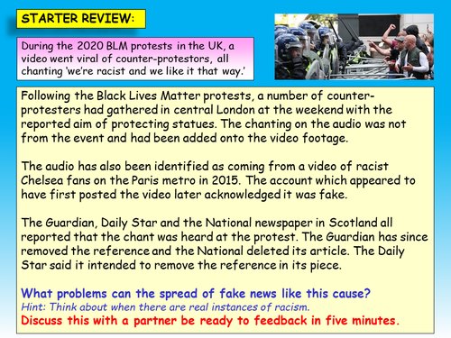 Racism, Media and Critical Race Theory | Teaching Resources