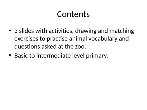 Basic French animals (games and exercises) primary or secondary ...