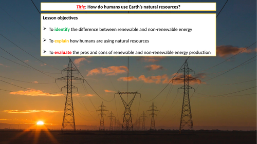 Energy - 6 lessons SOW year 7/8 | Teaching Resources