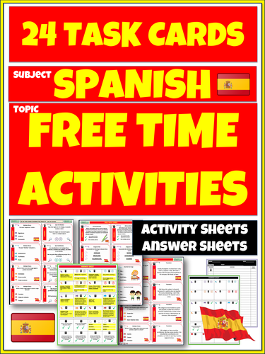Spanish Free Time Activities | Teaching Resources