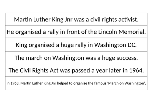 Black History Month Biographical Writing | Teaching Resources