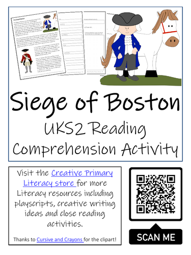 American Revolutionary War - UKS2 BOOM Cards™ Comprehension Bundle ...