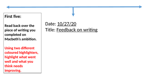 Ambition in Macbeth - feedback lesson | Teaching Resources