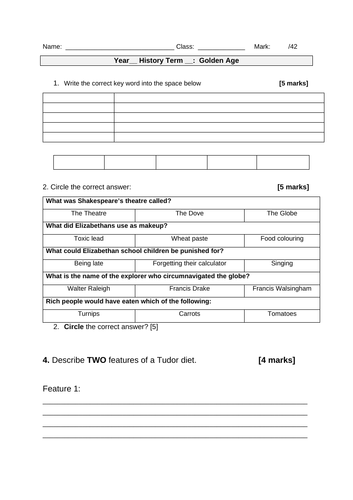 Tudor Golden Age unit | Teaching Resources