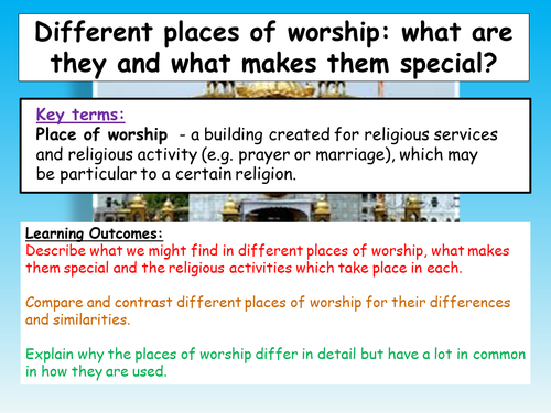 Places of Worship | Teaching Resources